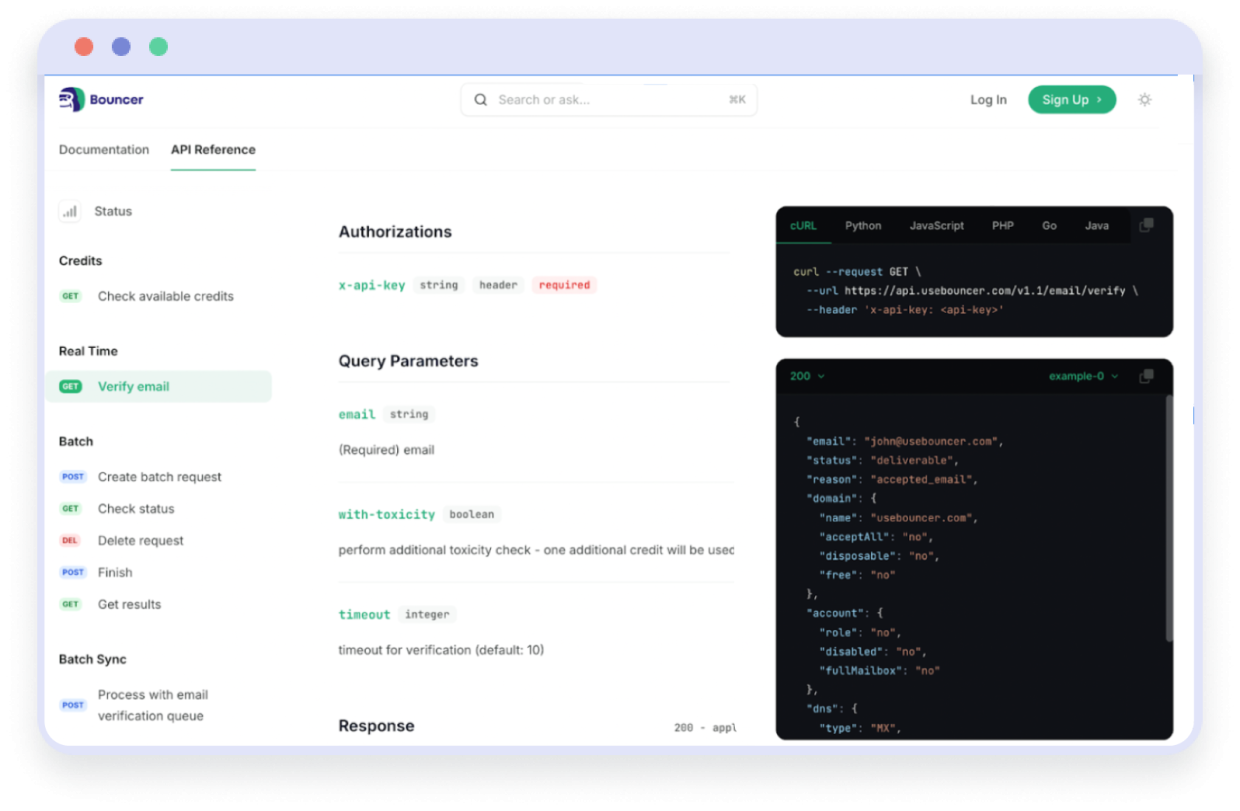 Powerful Secure And Reliable Email Verification Api Usebouncer
