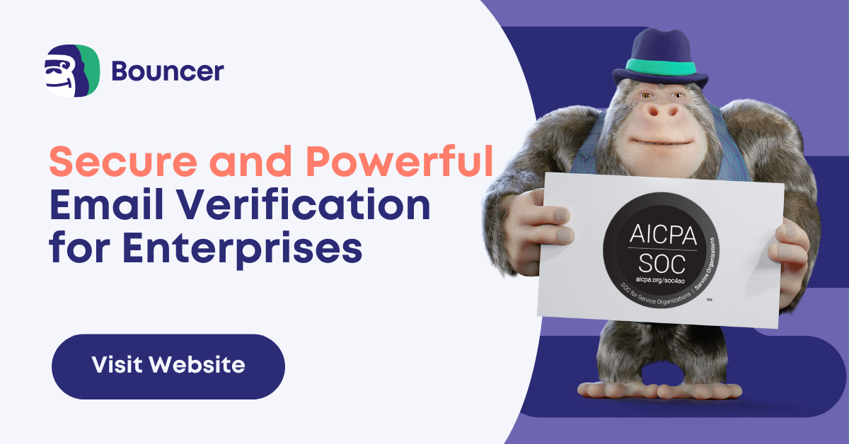 Powerful, Secure and Caring Email Verification for Enterprise - Usebouncer